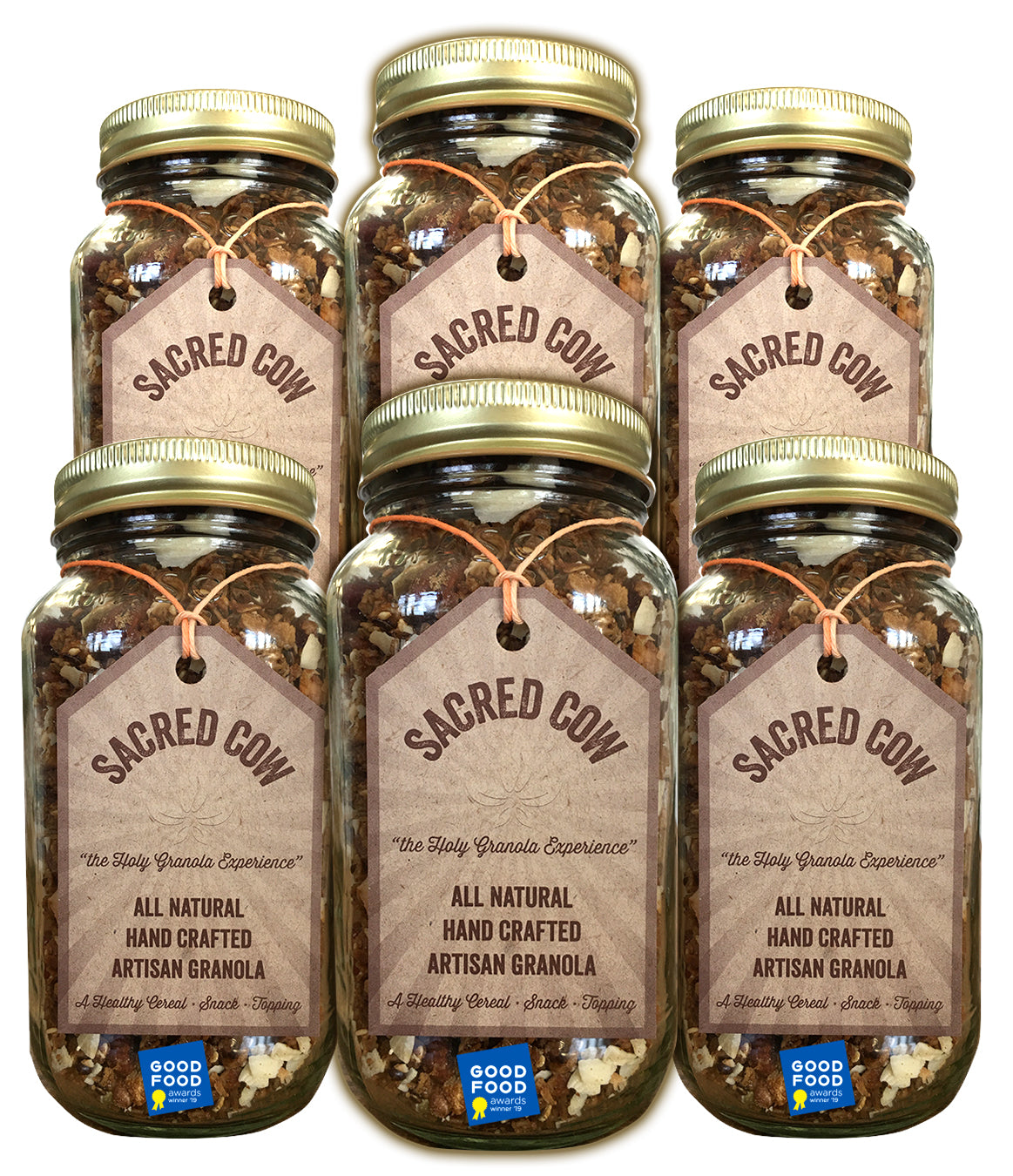 6 Pack Mason Jars - Original – the Sacred Cow